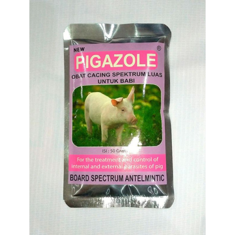 Jual OBAT CACING BABI PIGAZOLE ANTELMINTIC ANTELMINTIK SPEKTRUM LUAS ...