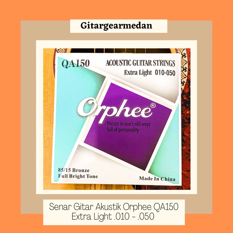 Jual TALI SENAR GITAR AKUSTIK ORPHEE QA150 1 SET UKURAN 0 10 ORIGINAL ...