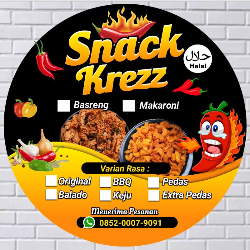 Jual Minimal Order 100 Pcs Stiker Label Kemasan Stiker Jajanan