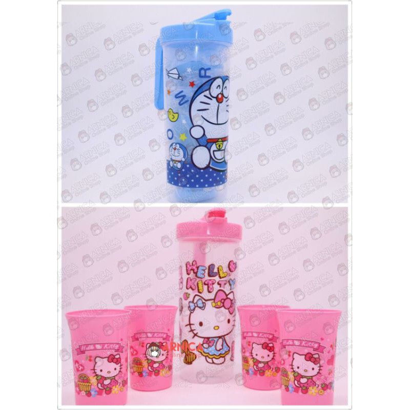 Jual Botol Air Plus Gelas Doraemon/Hello Kitty Lucu | Shopee Indonesia