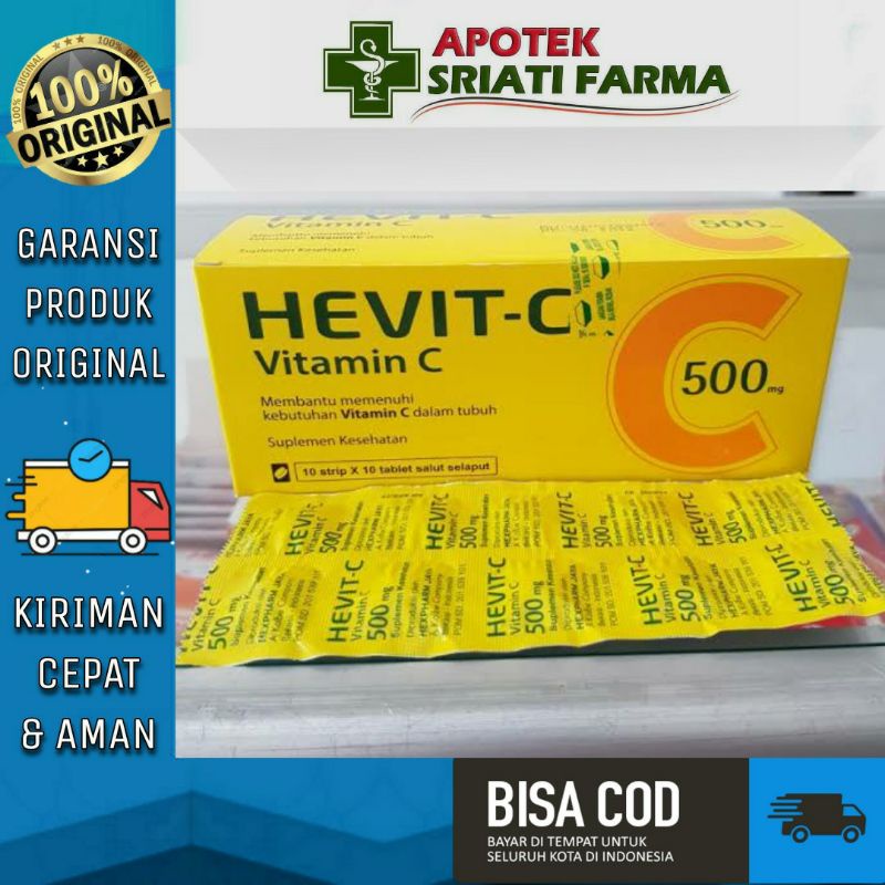 Jual HEVIT - C 500mg Multi Vitamin C | Shopee Indonesia