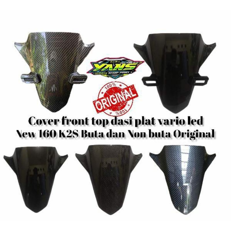 Jual Cover front top panel dasi plat depan Vario led new 160 K2S buta ...