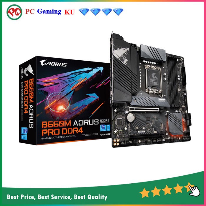 Jual Gigabyte B660M Aorus PRO DDR4 (LGA1700, B660, DDR4, USB3.2, SATA3) | Shopee Indonesia