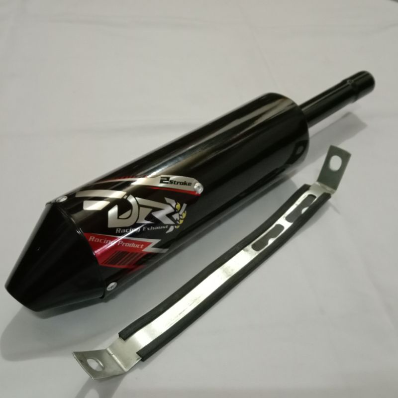 Jual SILENCER SUZUKI TS 125 BLACK CHROM ORIGINAL DRY RACING EXHAUST ...