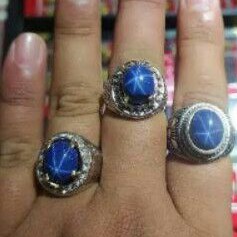 Jual cincin batu american diamond blue star (S) | Shopee Indonesia