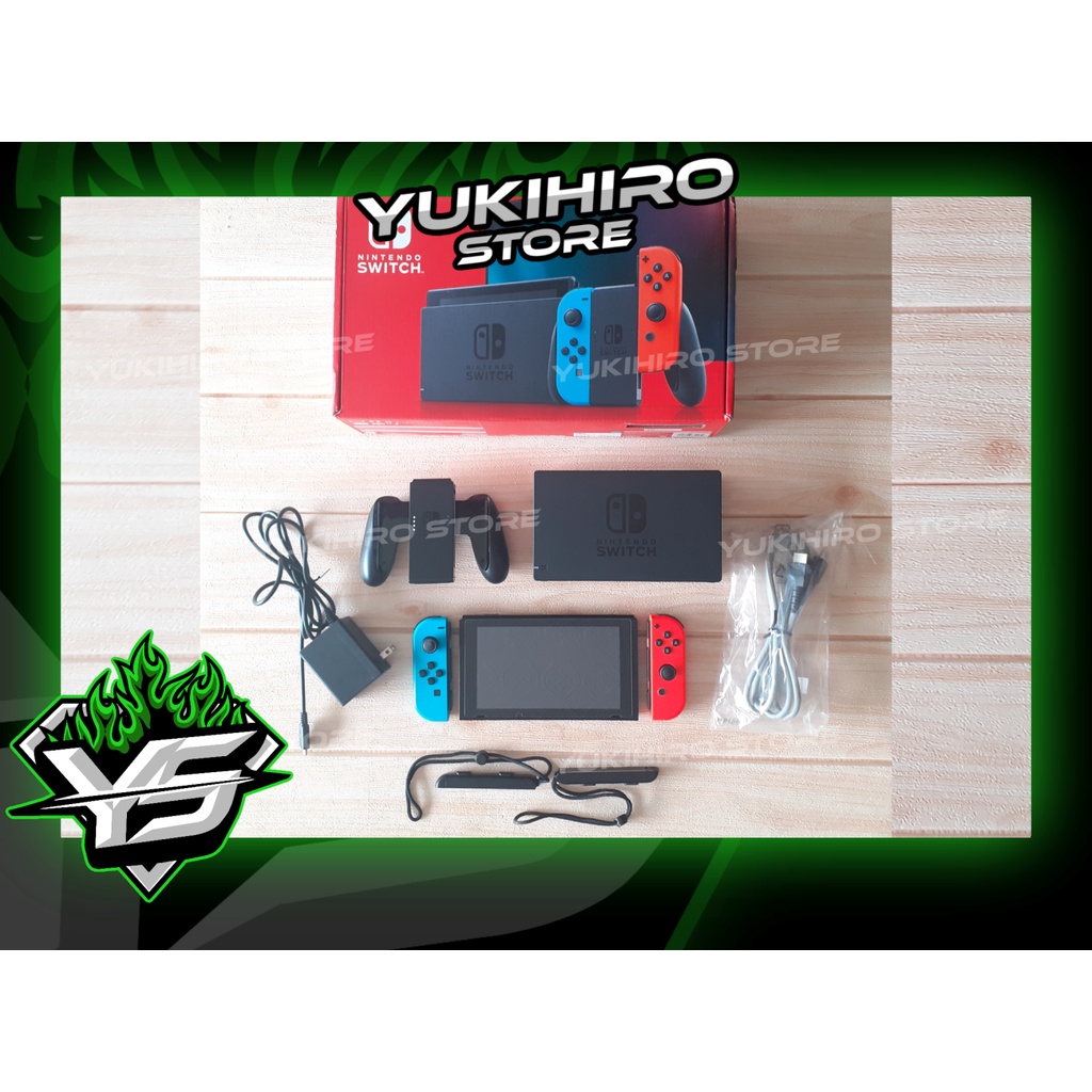 Jual Nintendo Switch V2 Neon FULLSET | Shopee Indonesia