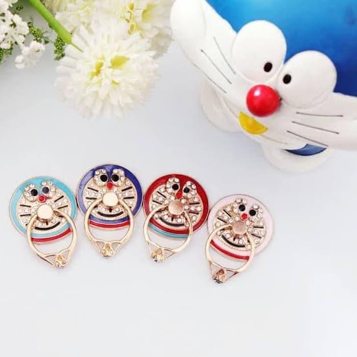 Jual Ring Stand Diamond Karakter Doraemon I-Ring Manik-Manik Doraemon ...