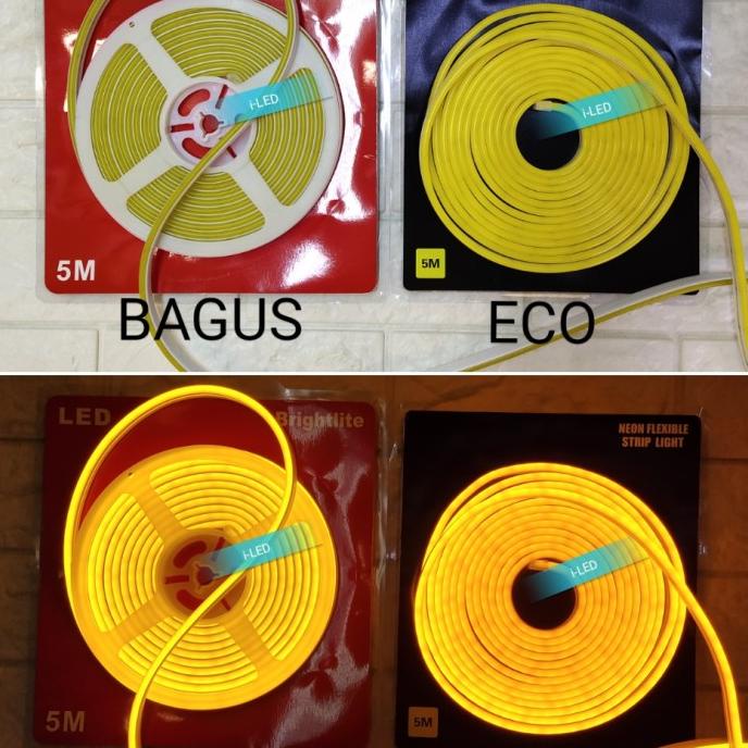 Jual Neon Flex DC 12v Kuning Golden Yellow LED Selang Huruf Strip 5 ...