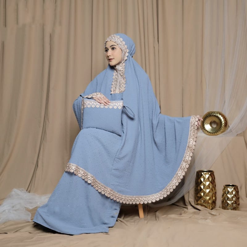 Jual Mukena Dewasa 2 in 1 Rayon Crinkle Airflow Perlengkapan Sholat ...