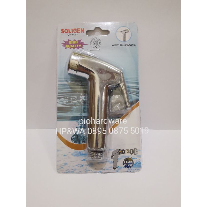 Jual Kepala Jet Shower Bidet Toilet Kloset SOLIGEN Semprotan Air Washer Kamar Mandi Head Chrome ...