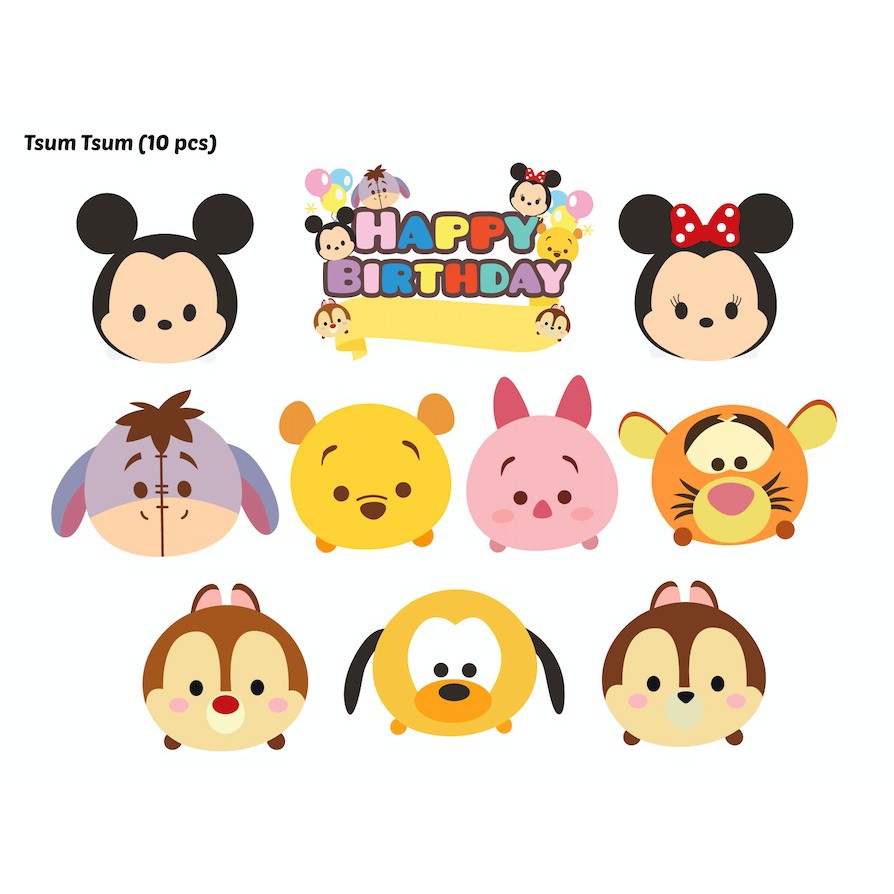 Jual Topper Kue Tsum Tsum (10pcs) | Shopee Indonesia
