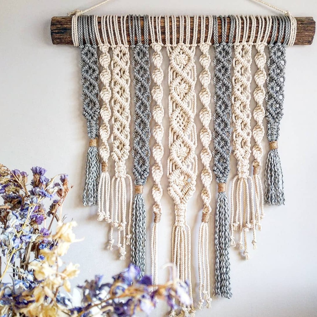 Jual Macrame wall hanging / makrame hiasan dinding 60x50cm | Shopee ...