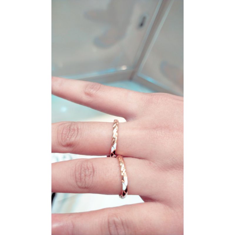 Jual cincin ring hitam putih | Shopee Indonesia