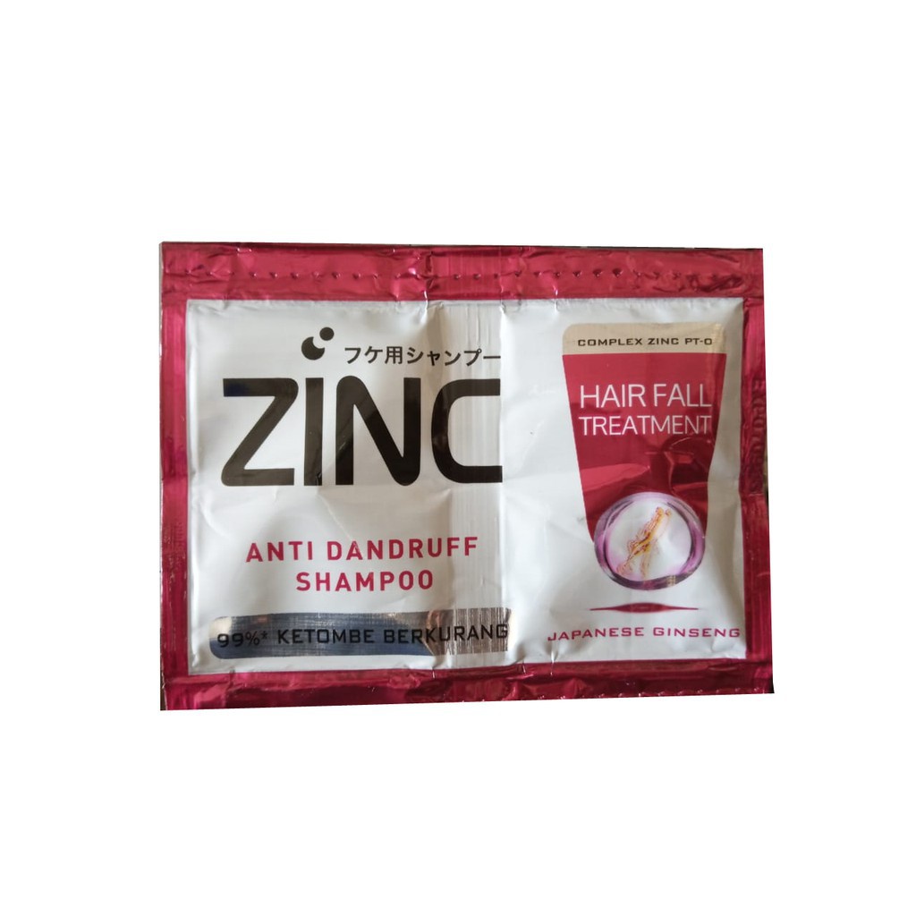 Jual SK Zinc Shampoo Sampo 10 ml Bundle Isi 12 Sachet Active Fresh Cool ...