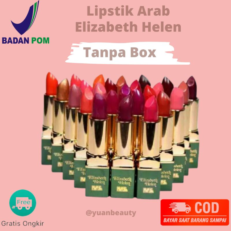 Jual Lipstik Arab Elizabeth Helen Original BPOM Tanpa Box | Shopee ...