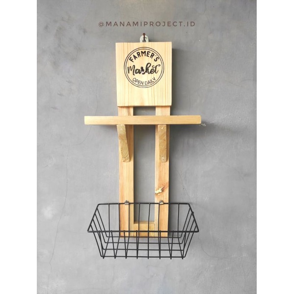 Jual Keranjang Farmhouse / Rak Farmhouse / Keranjang besi Farmhouse ...