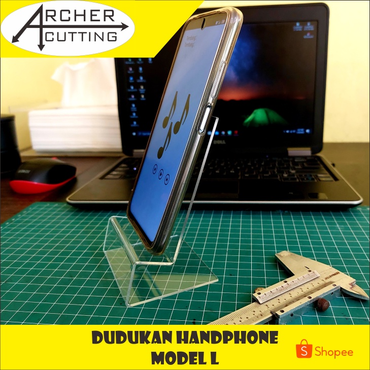 Jual STAND HP DUDUKAN HANDPHONE PHONE HOLDER AKRILIK TIPE L | Shopee ...