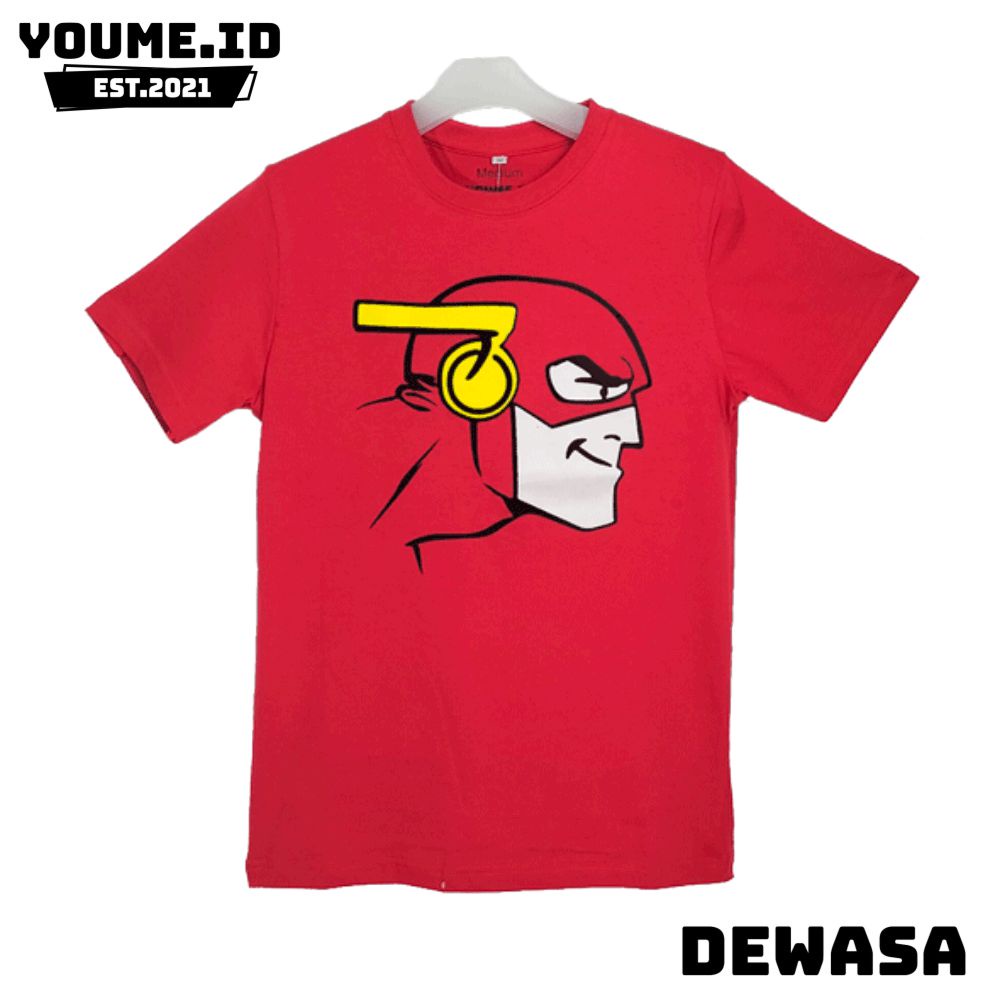 Jual Kaos / Baju Pria Tanggung dan Dewasa distro motif Flash warna ...