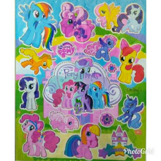 Jual Stiker karakter Little Pony - Sticker edukasi | Shopee Indonesia