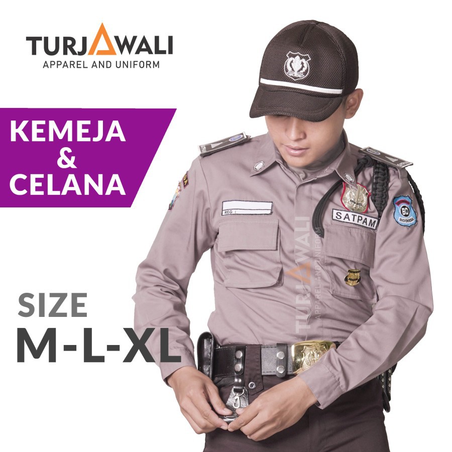 Jual Baju Celana Setelan Seragam Safari Satpam Security Baru PDL Model ...