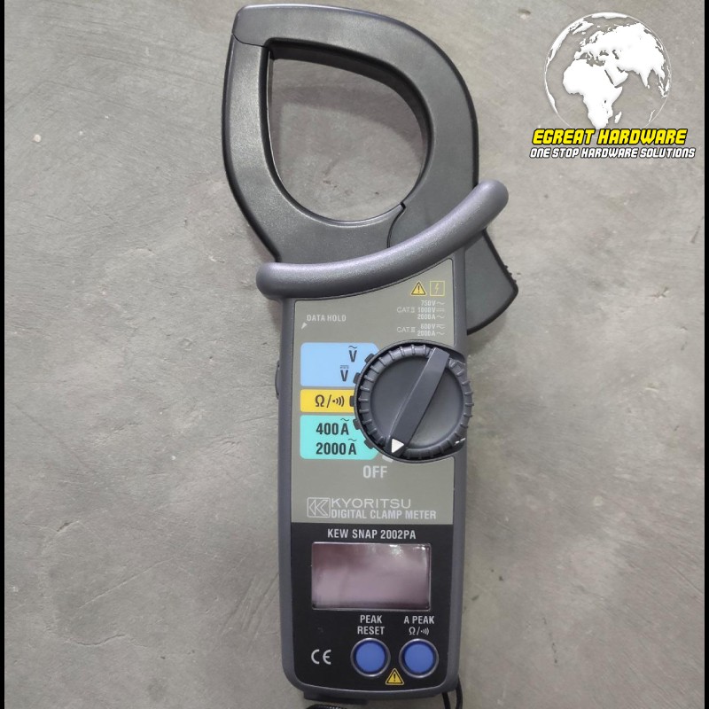 Jual Clamp Meter Digital KYORITSU KEW SNAP Series #2002 PA | Shopee ...