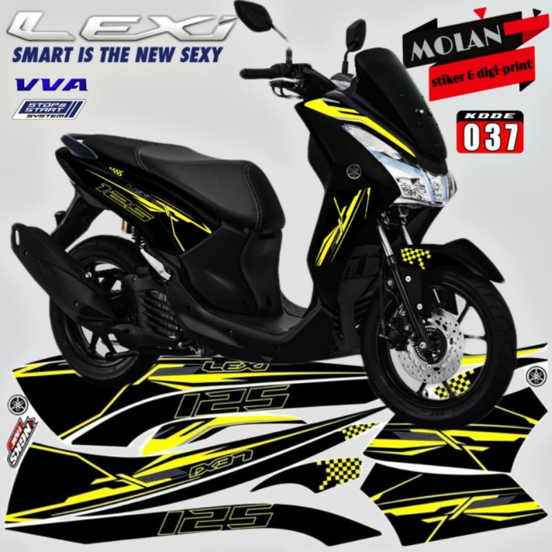 Jual Decal Sticker Striping Variasi Yamaha LEXI 125 | Decal Lexi ...