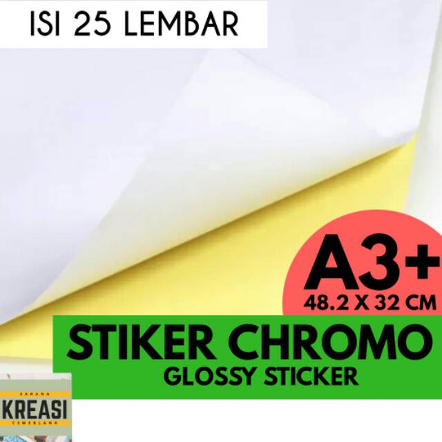 Jual Sticker Cromo A3+ isi 25 Lembar| Kertas Stiker Cromo Chromo Kromo ...