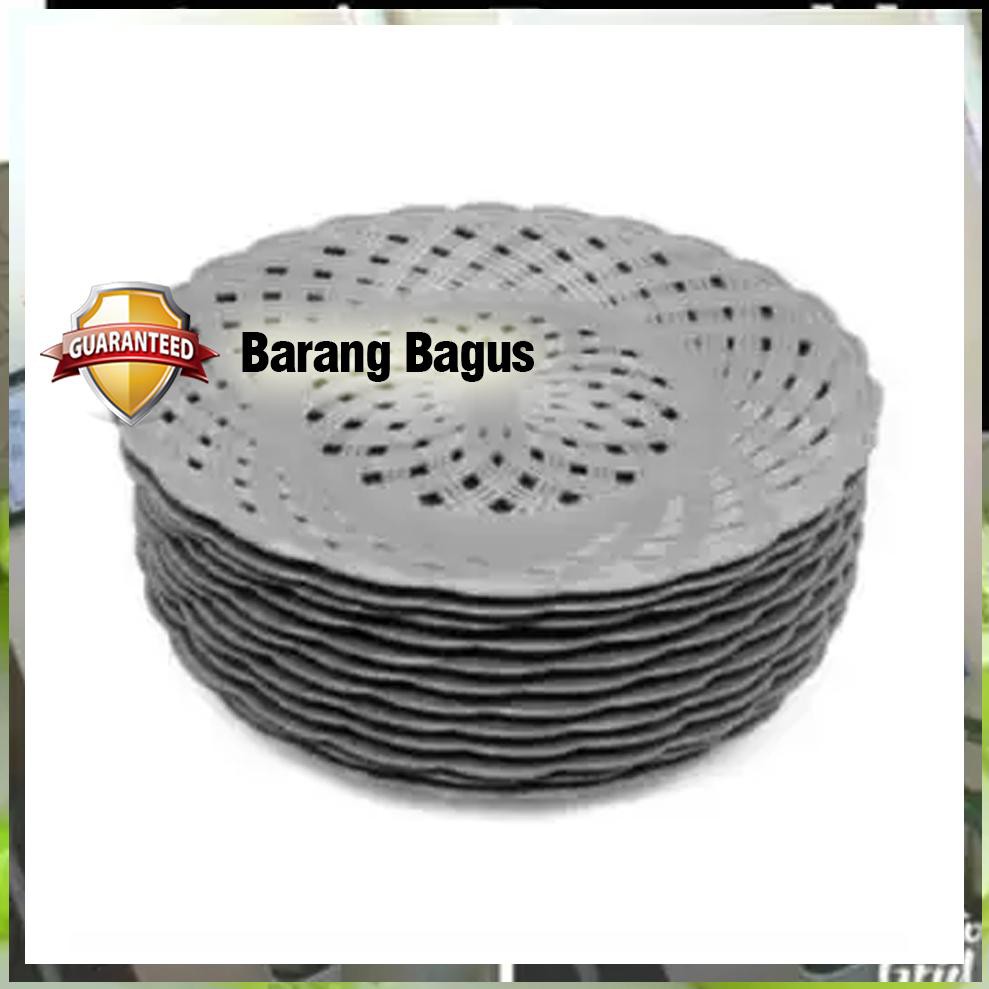 Jual Piring Anyaman Rotan Plastik Isi 12 Pcs - Coklat - Silver | Shopee Indonesia