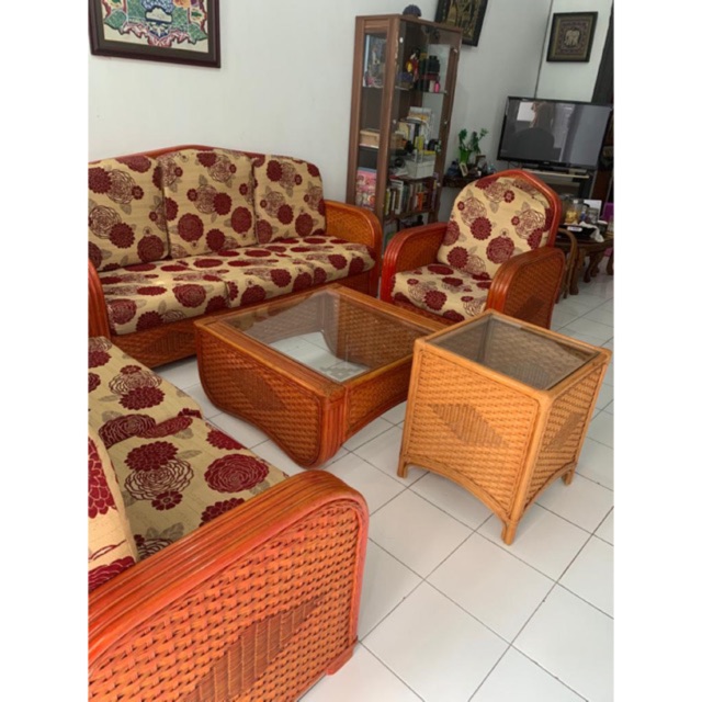 Jual KURSI SOFA ROTAN BEKAS KHUSUS DAERAH MEDAN | Shopee Indonesia