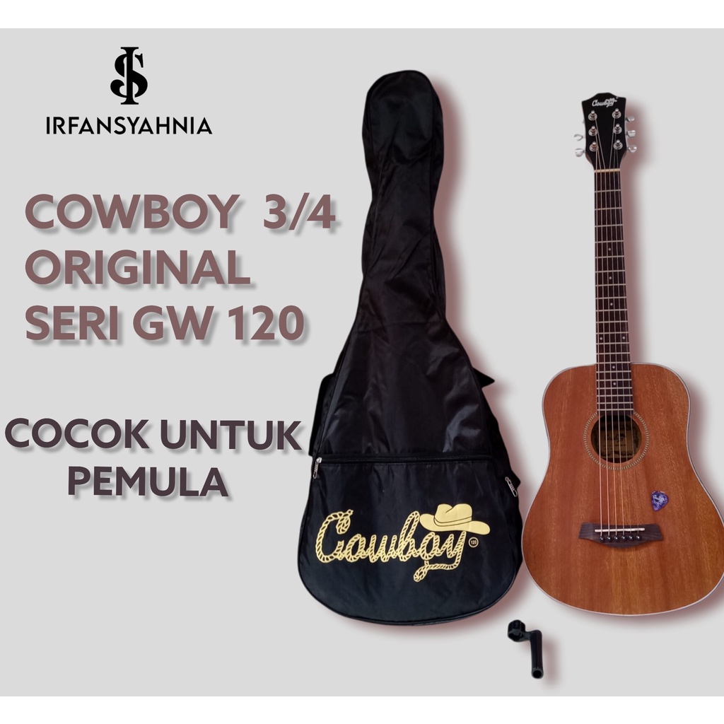 Jual Gitar Cowboy akustik 3/4 guitar accoustic GW 120 ukuran 34 inci ...