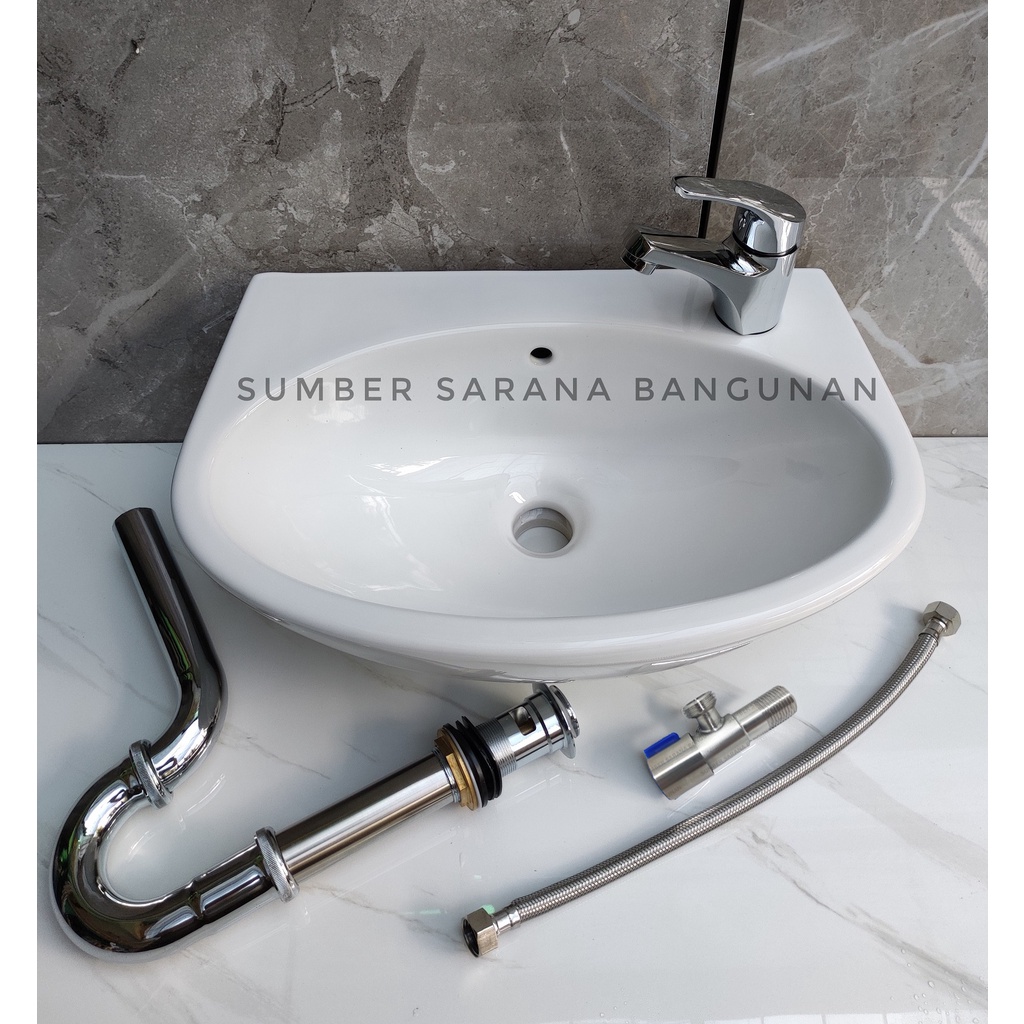 Jual Wastafel Set Toto LW246J Komplit Set/ Westafel LW 246J | Shopee ...