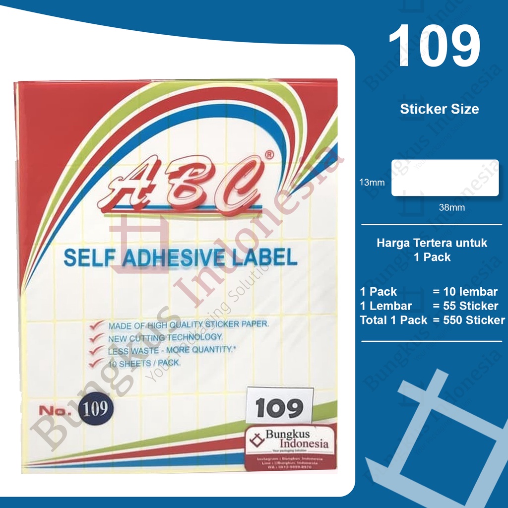 Jual Stiker Label 109 / Sticker | Shopee Indonesia