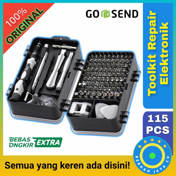 Jual Obeng Hp Full Set Obeng Service Komputer Laptop Hp Servis 115 In 1 | Shopee Indonesia