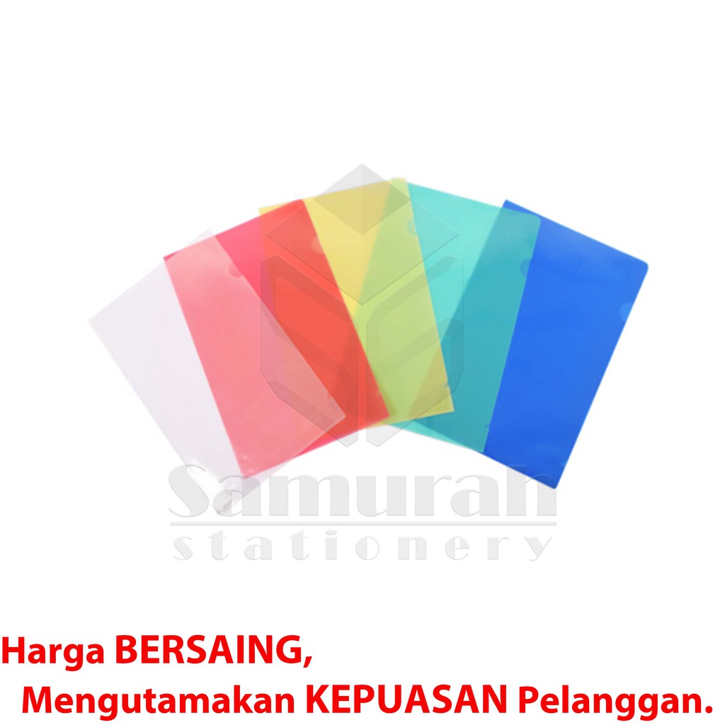 Jual Map L Plastik Bening Ukuran A4 - F4 / Clear Sleeves A4 Folio Warna ...