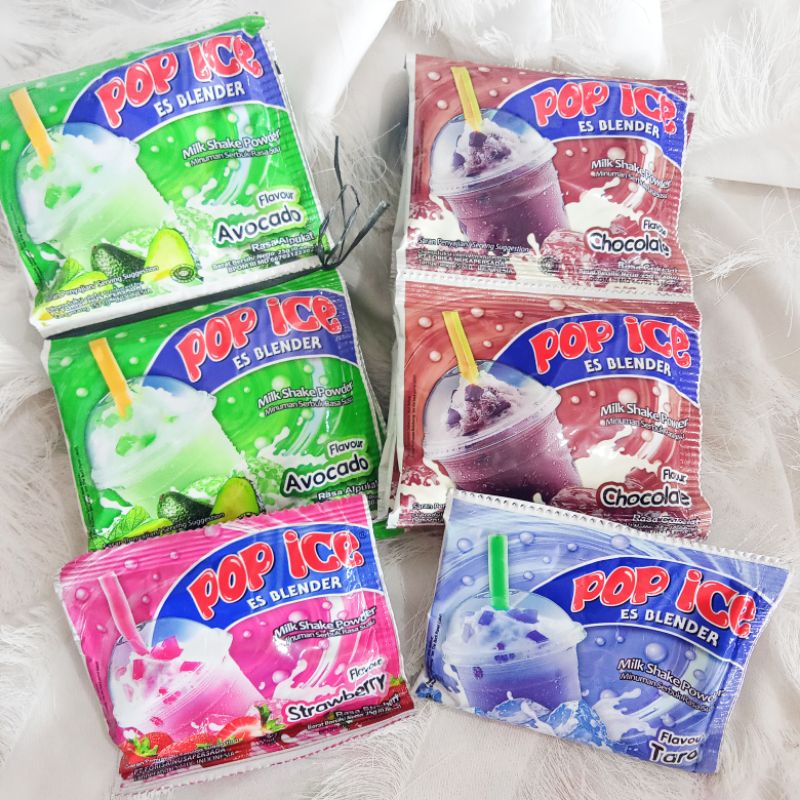 Jual Jingga ️ Pop Ice Varian Rasa 1 renteng / Powder Ice Blend | Shopee ...