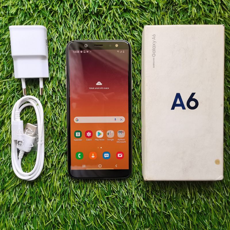 Jual SAMSUNG GALAXY A6 (3/32) SECOND FULLSET | Shopee Indonesia