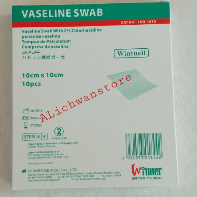 Jual Vaseline Swabs / Supratul / wintull | Shopee Indonesia