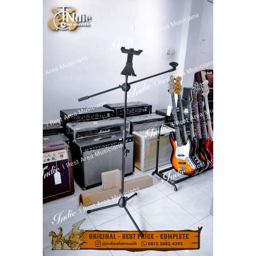 Jual Stand Microphone plus Tab Holder Paladin SIP71 | Shopee Indonesia