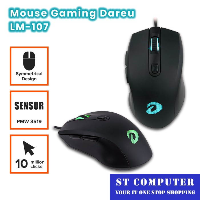 Jual Mouse Gaming Dareu LM-107 KNIGHT - Wired Gaming Mouse | Shopee Indonesia