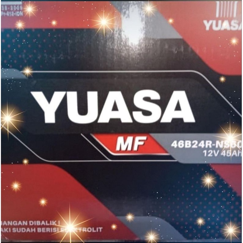 Jual Aki Kering Yuasa Ns60 MF 12v 45ah kering | Shopee Indonesia