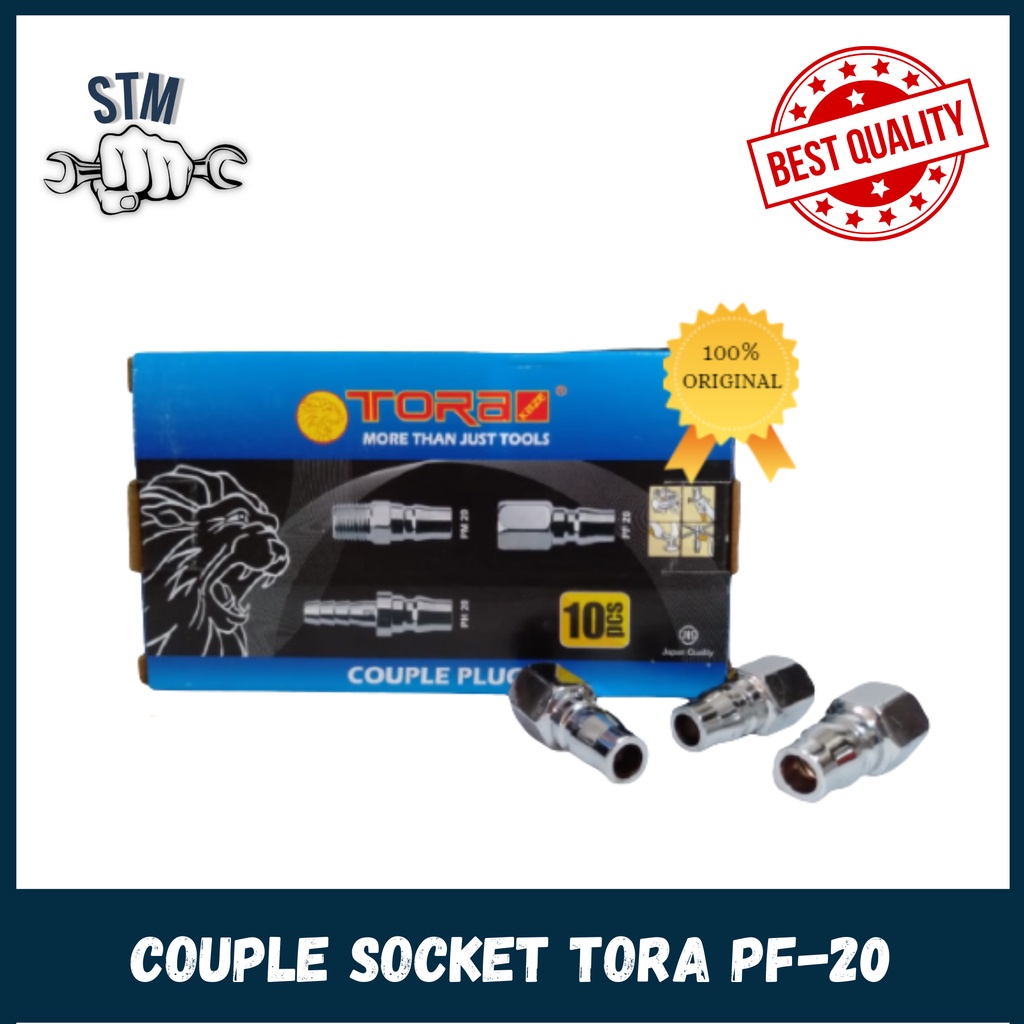 Jual Tora Couple Socket Konektor Kompresor Angin PF20 | Shopee Indonesia