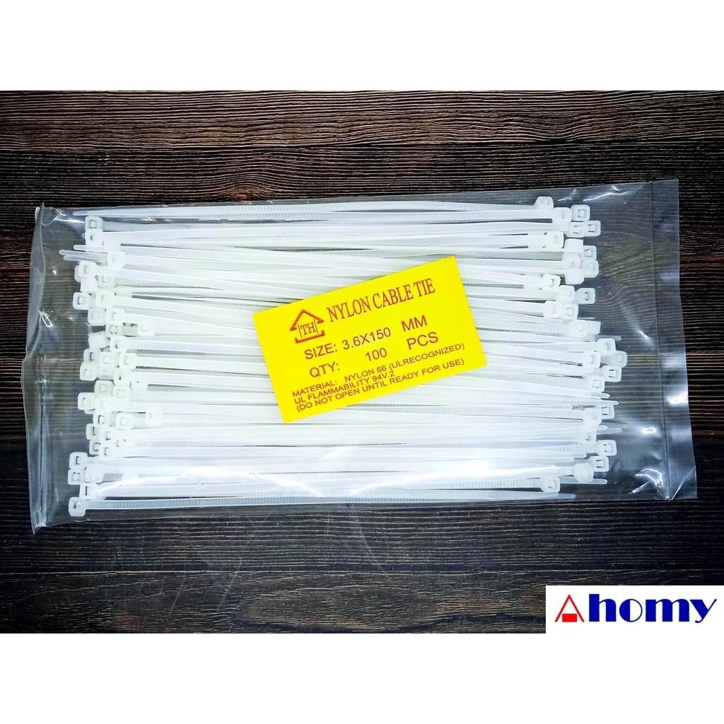 Jual kabel tis 150mm x 3.6 putih TH (100pcs) | Shopee Indonesia