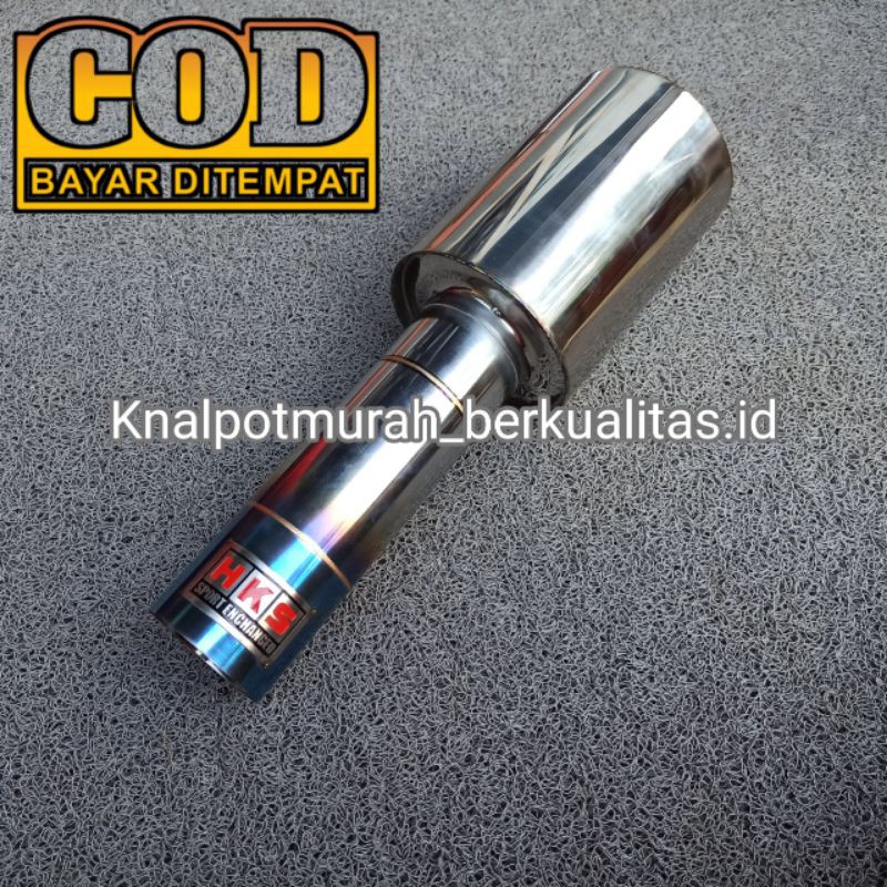 Jual COD Knalpot Mobil Racing HKS Plong 2.5inc Burntip Suara full ...