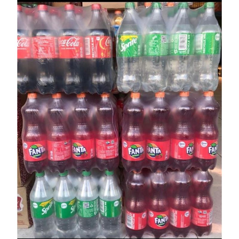 Jual COCA COLA, SPRITE, FANTA Water 1,5 liter, 1literan & soda 250ml ...