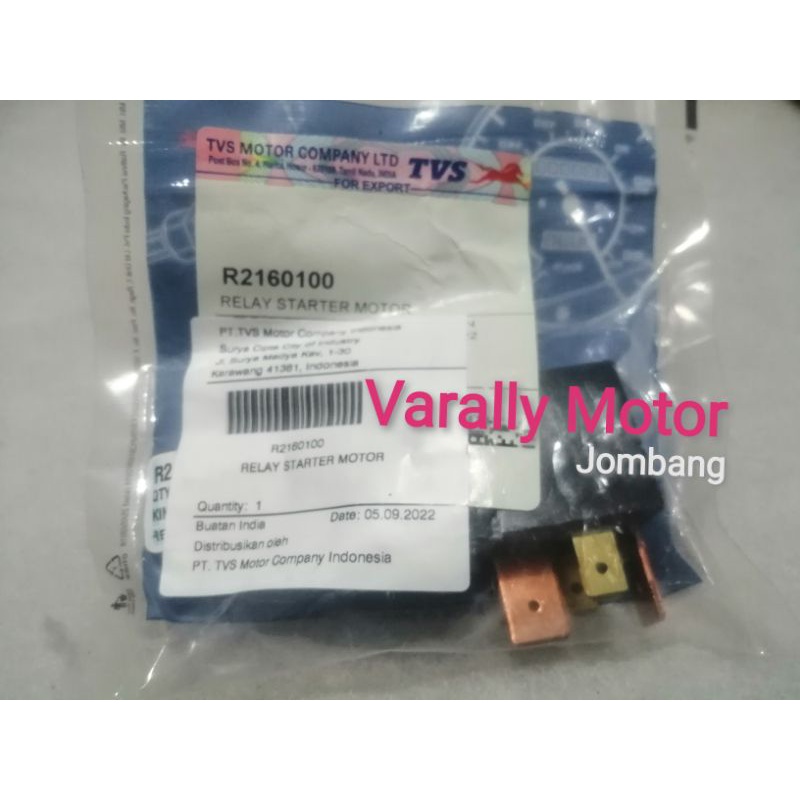 Jual Relay Motor Starter Original TVS Rockz/Neo/Dazz/Callisto/Max/Kargo ...