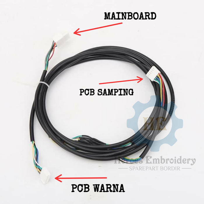 Jual KABEL PCB SAMPING + WARNA + MAINBOARD SPAREPART BORDIR KOMPUTER ...