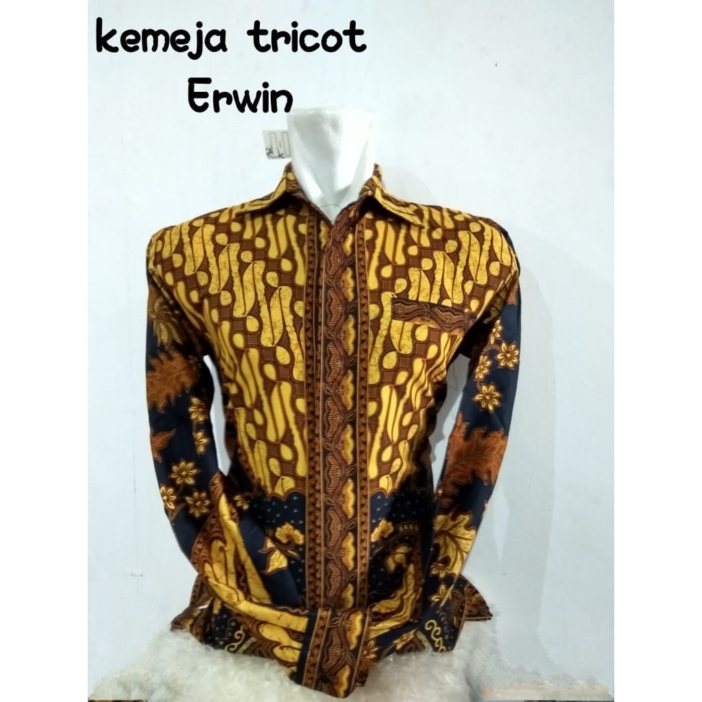 Jual Batik Kemeja ERWIN Trikot tempel | Shopee Indonesia