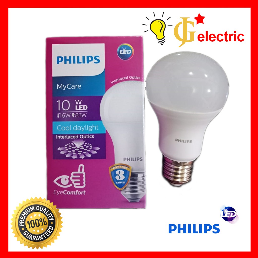 Jual Lampu LED Philips 10.5 Watt Bohlam 10W Bulb LED 10W Putih | Shopee Indonesia