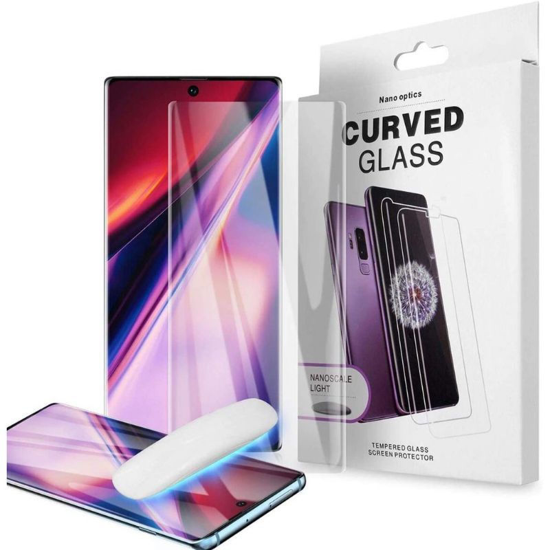Jual TEMPERED GLASS PELINDUNG LAYAR ANTI GORES UV Samsung S8 S8+ S9 S9+ S10 S10+ S20 NOTE 8 NOTE ...