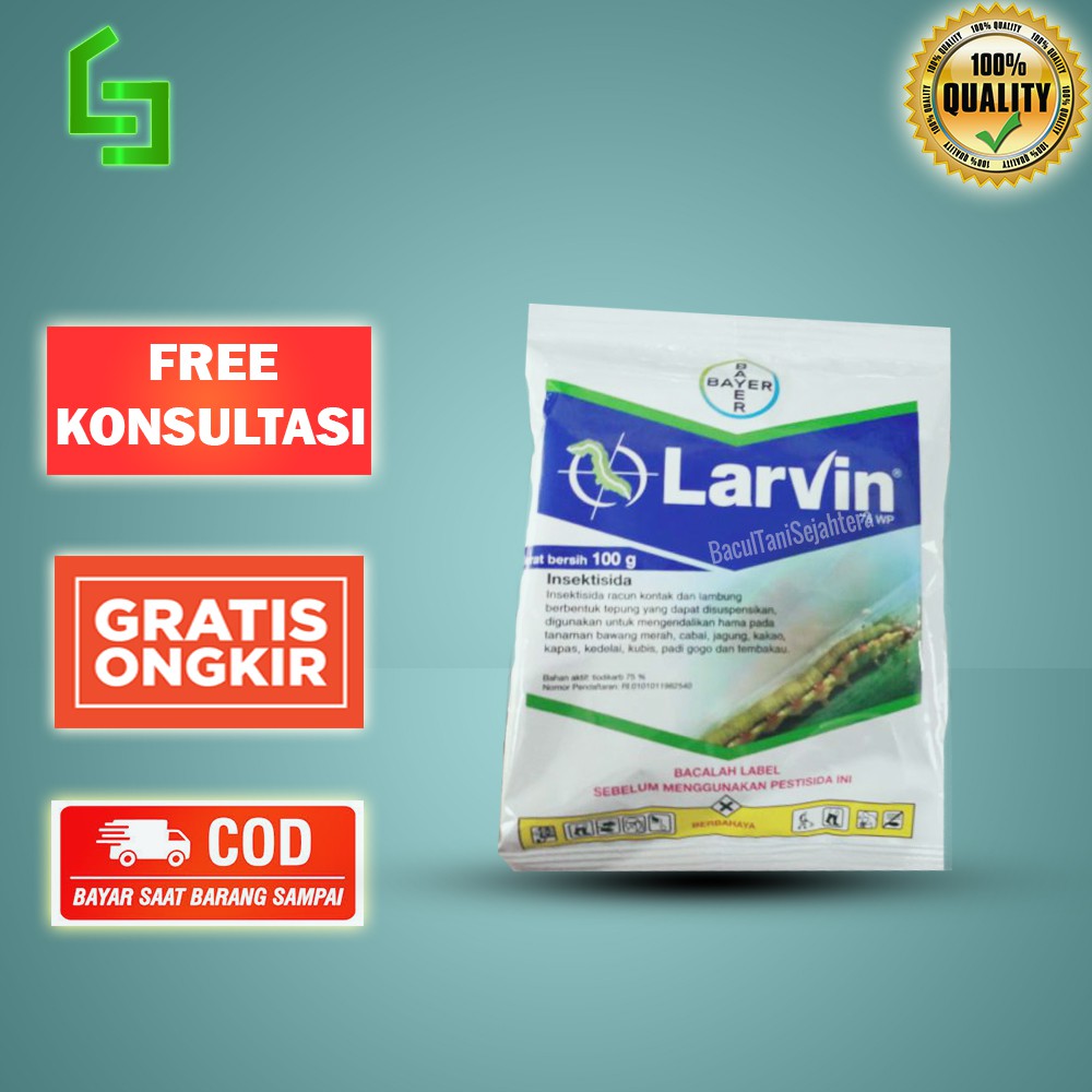 Jual LARVIN 75 WP 100 GRAM ULER BAWANG MATI INSEKTISIDA ulat grayak ...